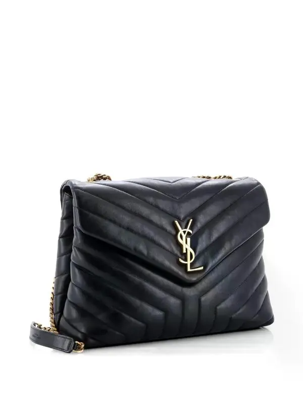 Saint Laurent Loulou Matelassé Chevron Leather Medium Shoulder Bag