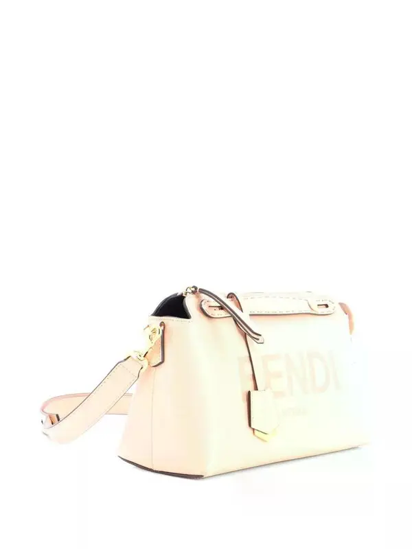 Fendi Embossed Leather Shoulder Bag
