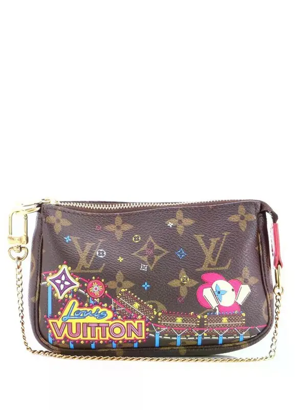 LOUIS VUITTON Vivienne Xmas Monogram Canvas Mini Clutch Bag