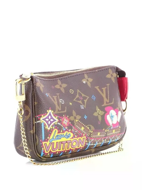 LOUIS VUITTON Vivienne Xmas Monogram Canvas Mini Clutch Bag