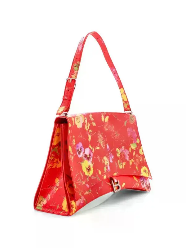 Balenciaga Printed Leather Large Shoulder Bag