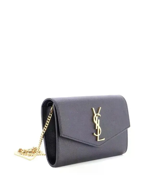 Saint Laurent Uptown Chain Wallet Leather Crossbody Bag