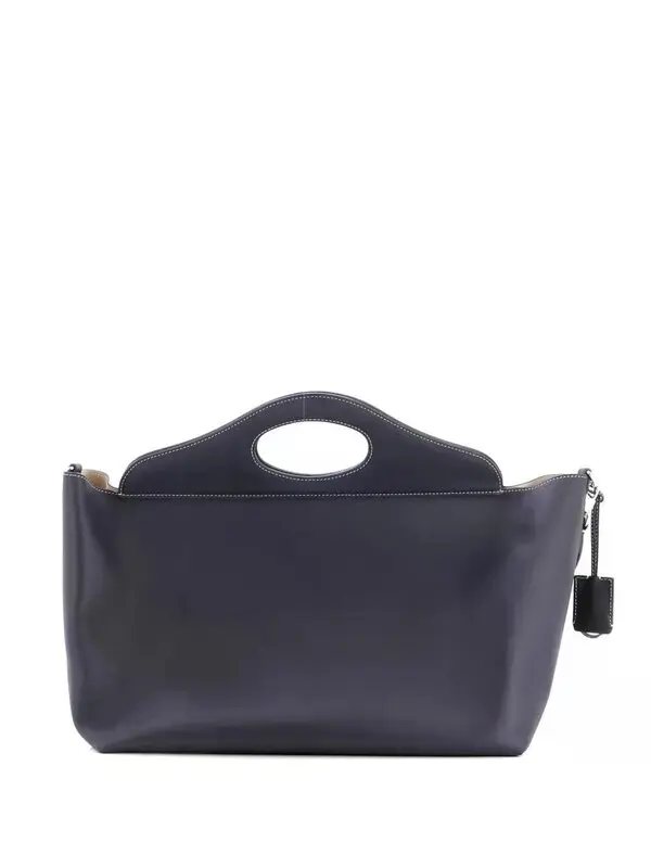 Burberry Small Pocket Leather Tote Bag