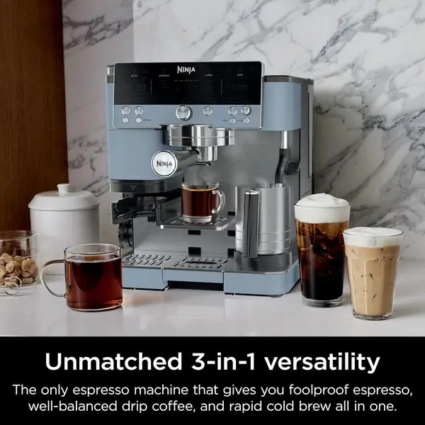 NINJA Luxe Cafe Premier Espresso Machine In Blue - Trace Blue
