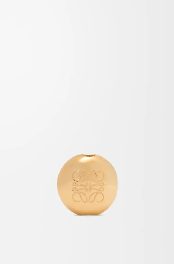 Loewe Acrobat Head Pendant In Sterling Silver And Crystals - Gold/red