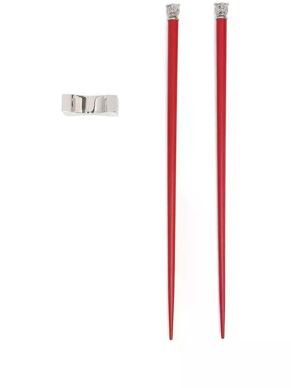 Shanghai Tang Year Of The Monkey Chinese Zodiac Chopsticks - Red