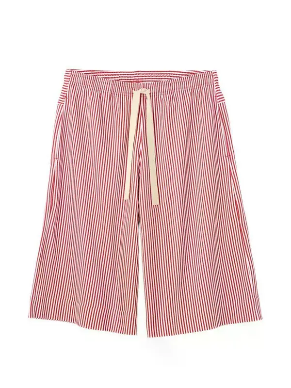 Jacquemus Striped Drawstring Shorts - Red