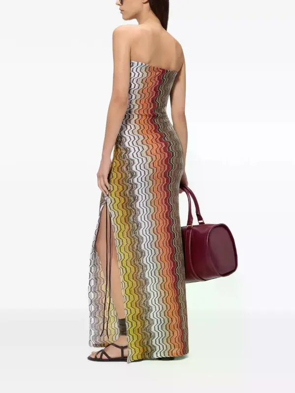 Missoni Zig-zag Slit Maxi Dress - Blue