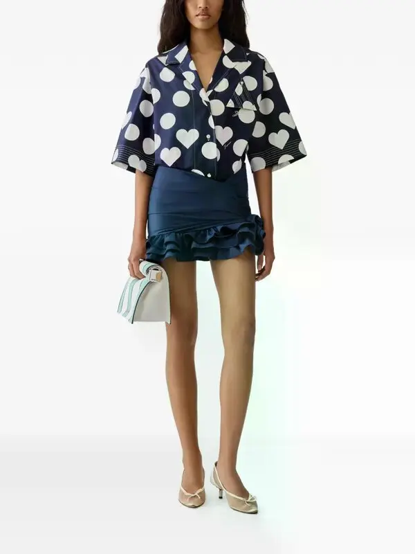 Jacquemus Jupe Playa Ruffled Mini Skirt