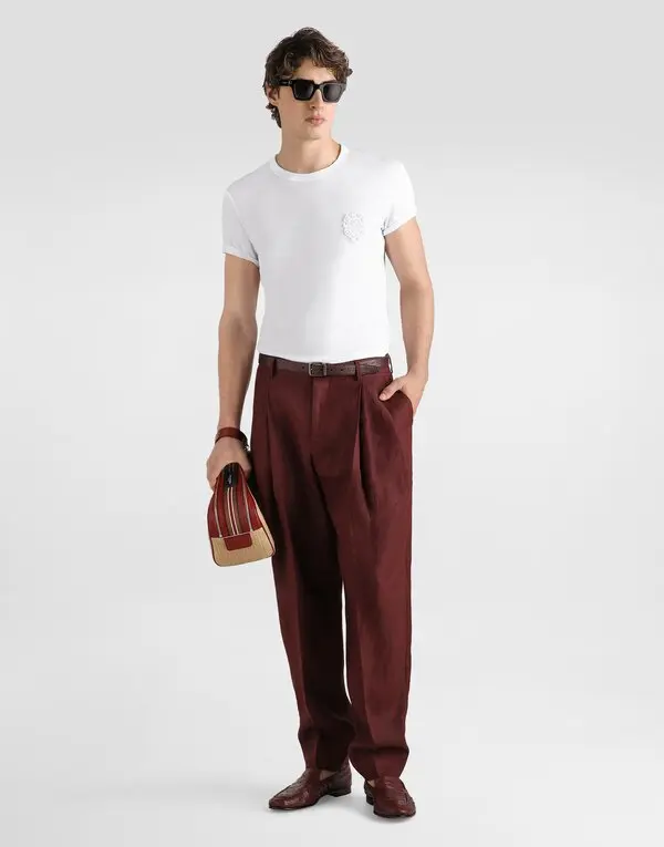 Dolce & Gabbana Linen Canvas Trousers