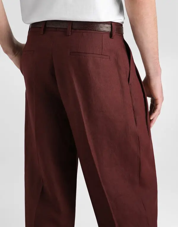 Dolce & Gabbana Linen Canvas Trousers