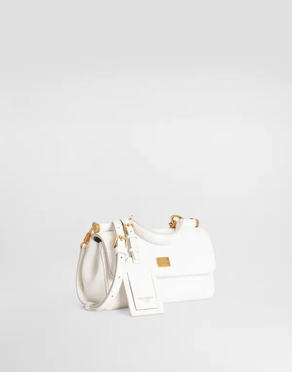 Dolce & Gabbana Mini My Sicily Handbag In Calfskin - White