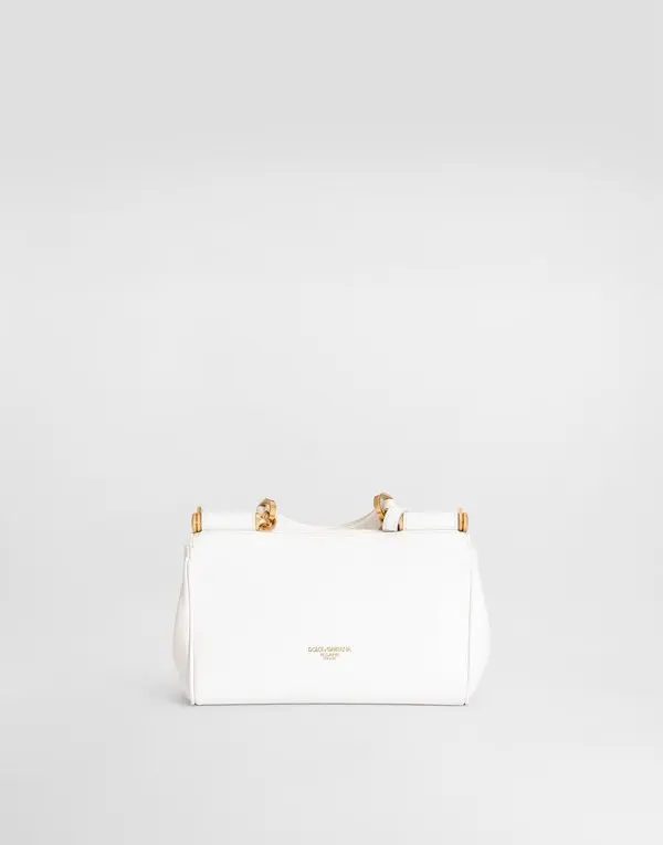 Dolce & Gabbana Mini My Sicily Handbag In Calfskin - White