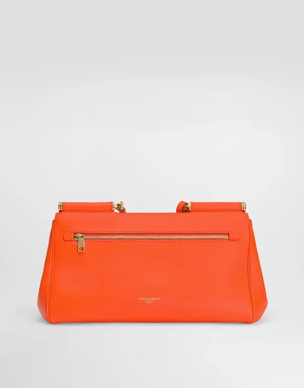 Dolce & Gabbana Medium My Sicily Handbag In Calfskin - Orange