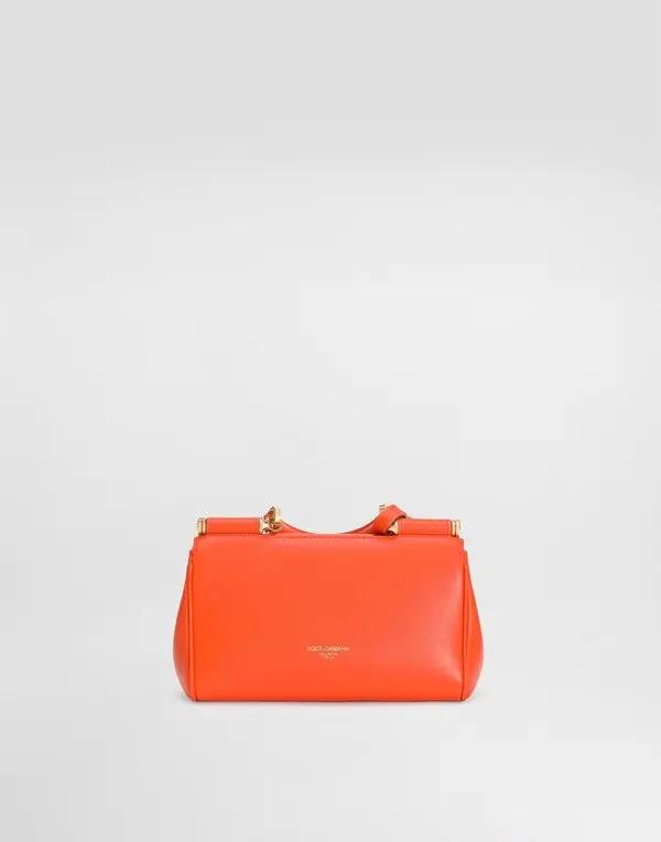 Dolce & Gabbana Mini My Sicily Handbag In Calfskin - Orange