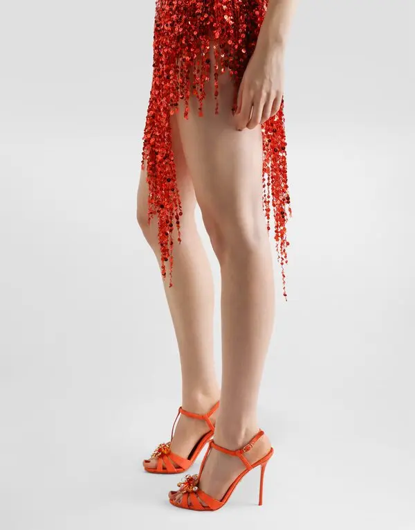 Dolce & Gabbana Sequin Embroidered Tulle Dress