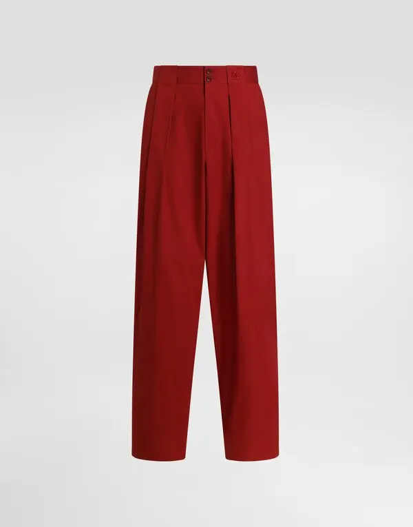 Dolce & Gabbana Stretch Cotton Gabardine Trousers