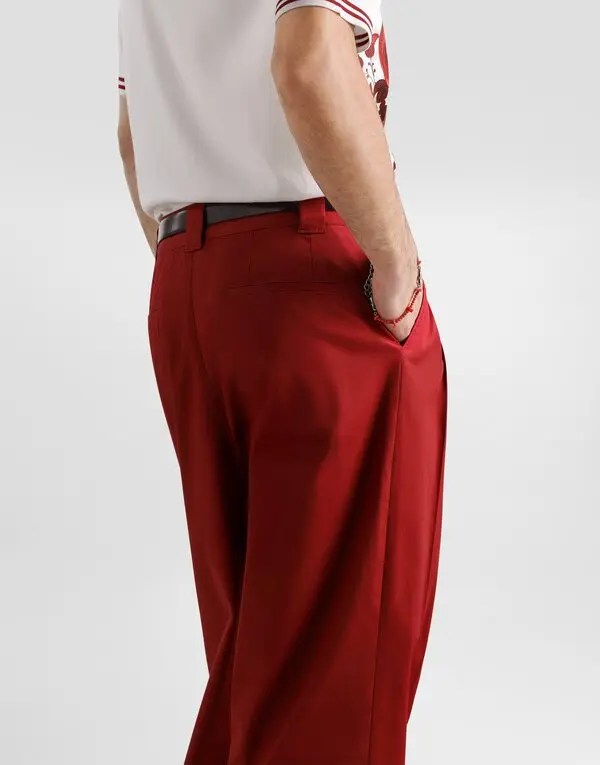 Dolce & Gabbana Stretch Cotton Gabardine Trousers