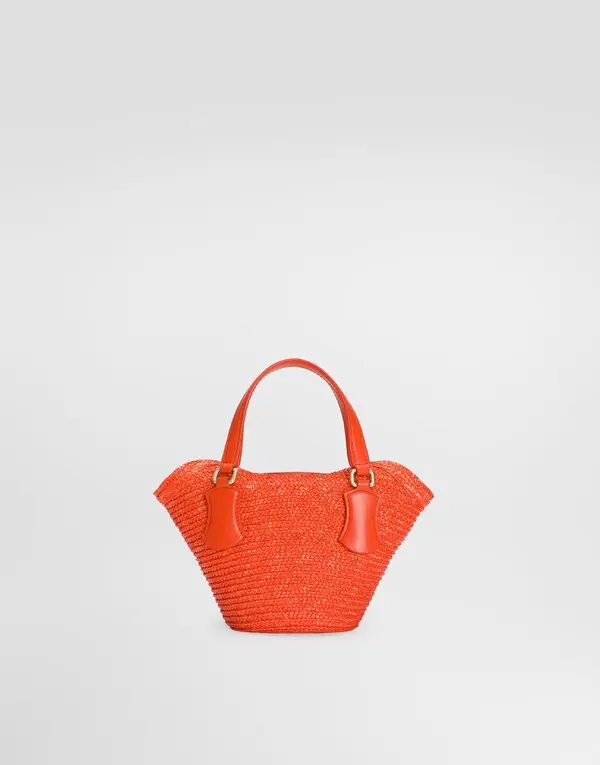 Dolce & Gabbana Raffia Coffa Capri Bag