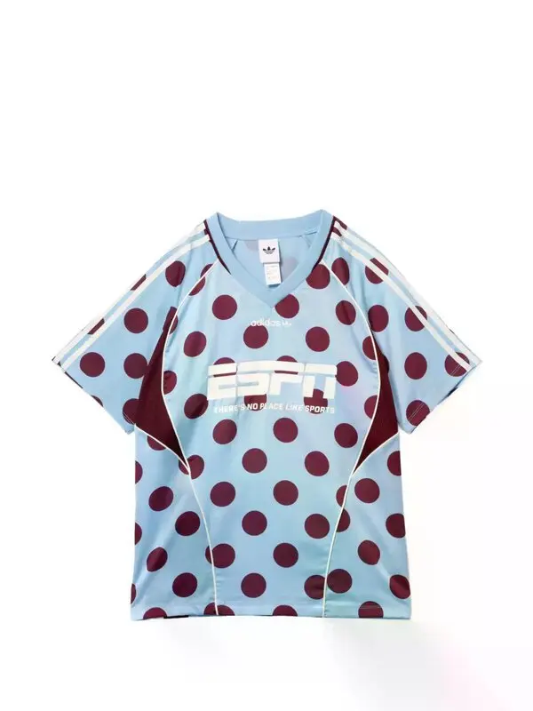 Adidas V-neck Polka Dot T-shirt
