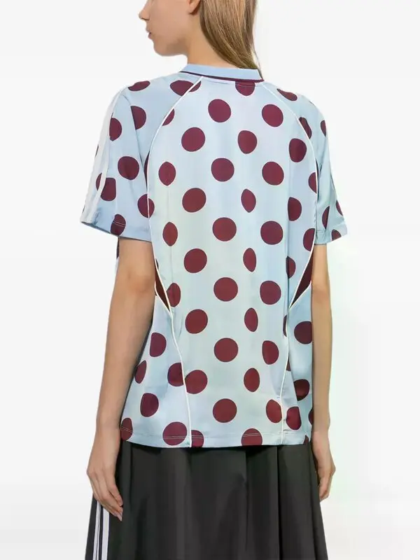 Adidas V-neck Polka Dot T-shirt