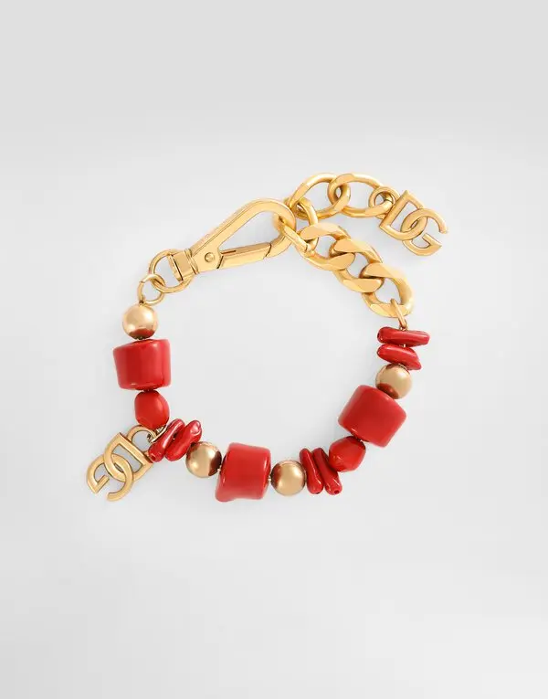 Dolce & Gabbana Coral And Bracelet - Gold