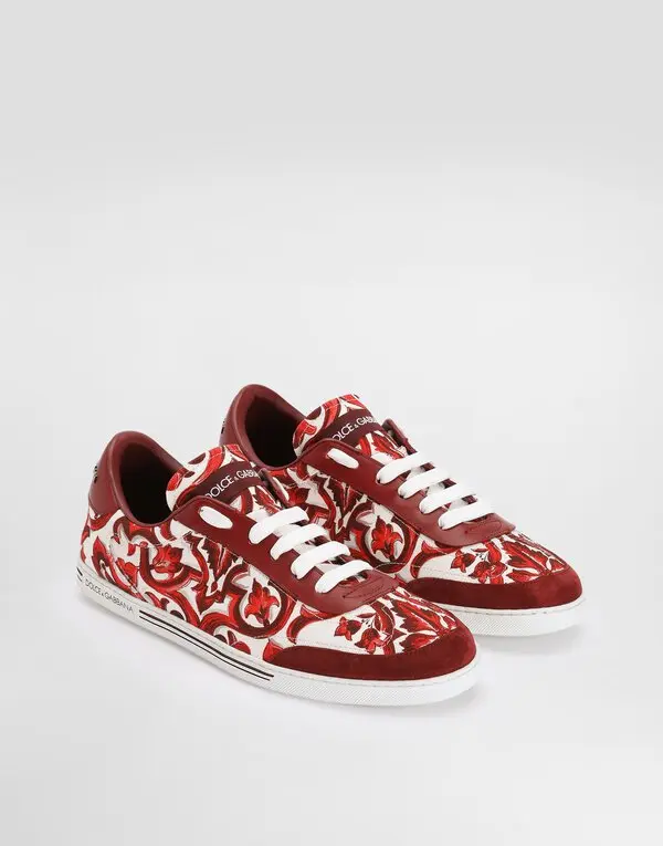 Dolce & Gabbana Majolica-print Cotton Saint Tropez Light Sneakers