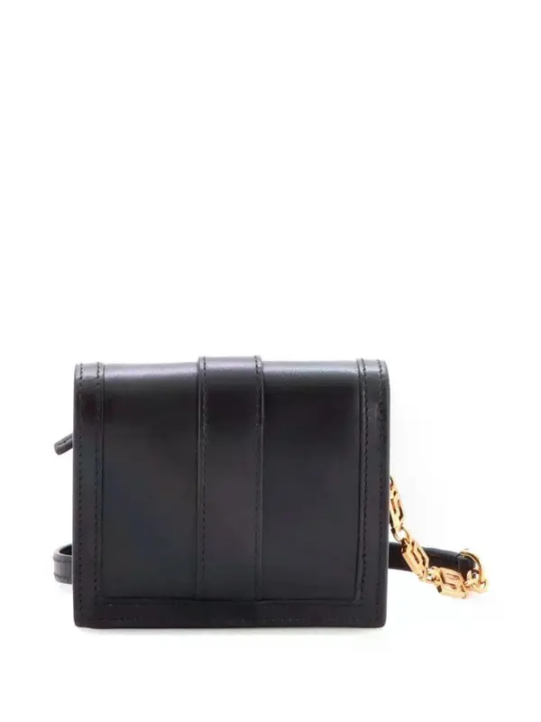 Versace Greca Goddess Leather Wallet On Chain Mini Crossbody Bag