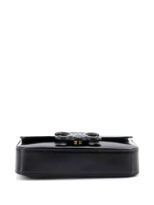 Celine Triomphe Chain Leather Shoulder Bag