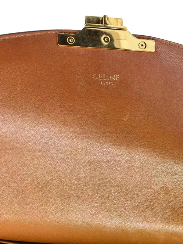 Celine Triomphe Coated Canvas Shoulder Bag