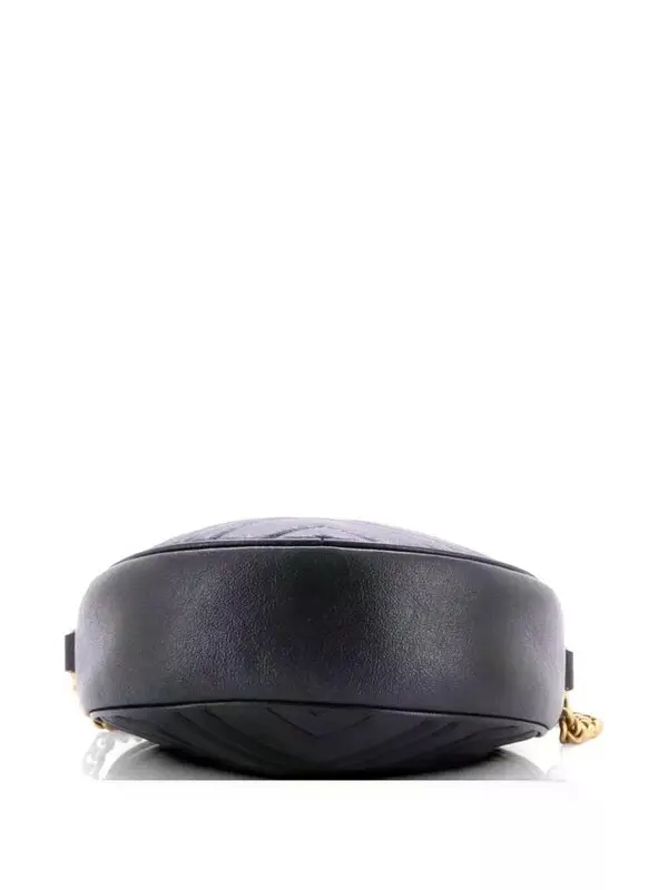 Gucci Matelassé Leather Mini Shoulder Bag - Black
