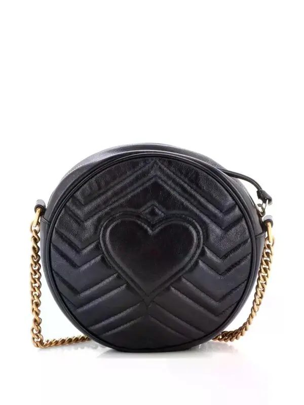 Gucci Matelassé Leather Mini Shoulder Bag - Black