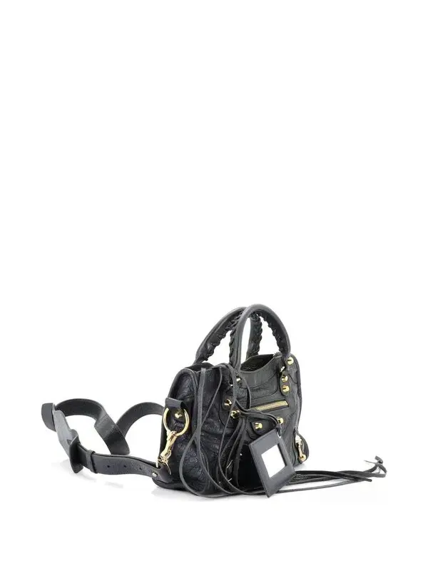 Balenciaga City Classic Studs Leather Mini Satchel