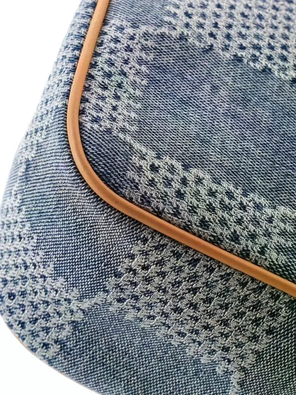 LOUIS VUITTON Damier 3d Denim Chess Messenger Bag