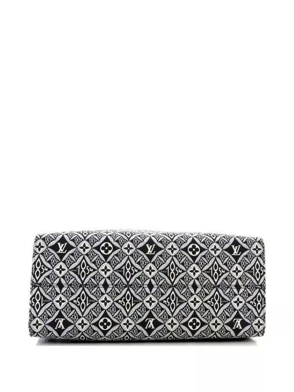 LOUIS VUITTON Monogram Jacquard Gm Tote Bag - Black
