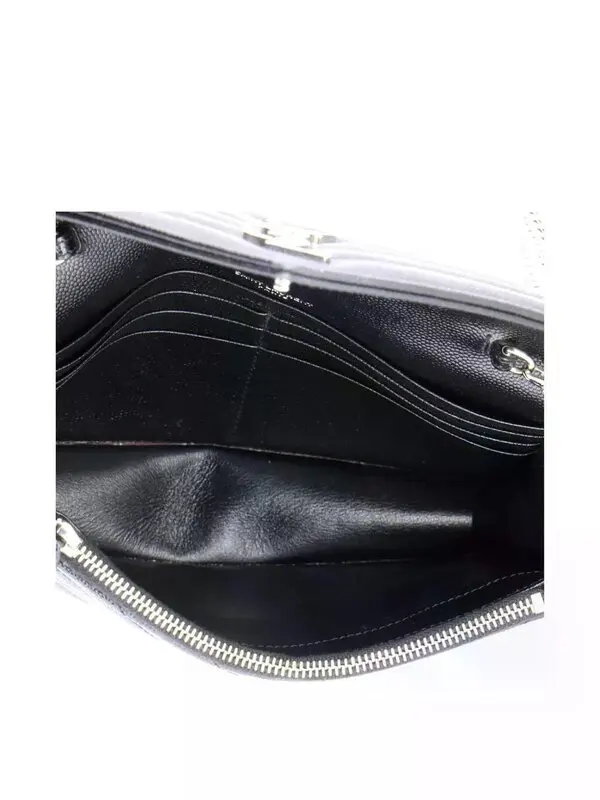 Saint Laurent Classic Monogram Wallet On Chain Bag - Black