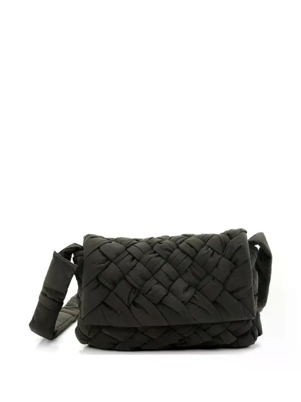 Bottega Veneta Rumple Intrecciato Small Shoulder Bag - Green