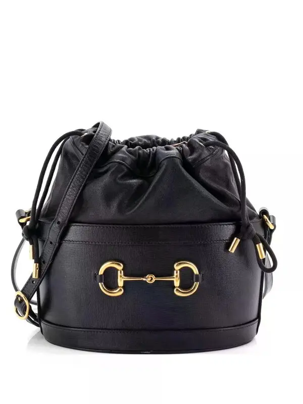 Gucci Horsebit 1955 Small Bucket Bag - Black