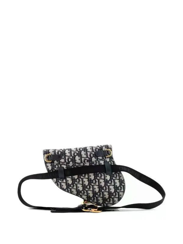 Dior Saddle Oblique Canvas Belt Bag