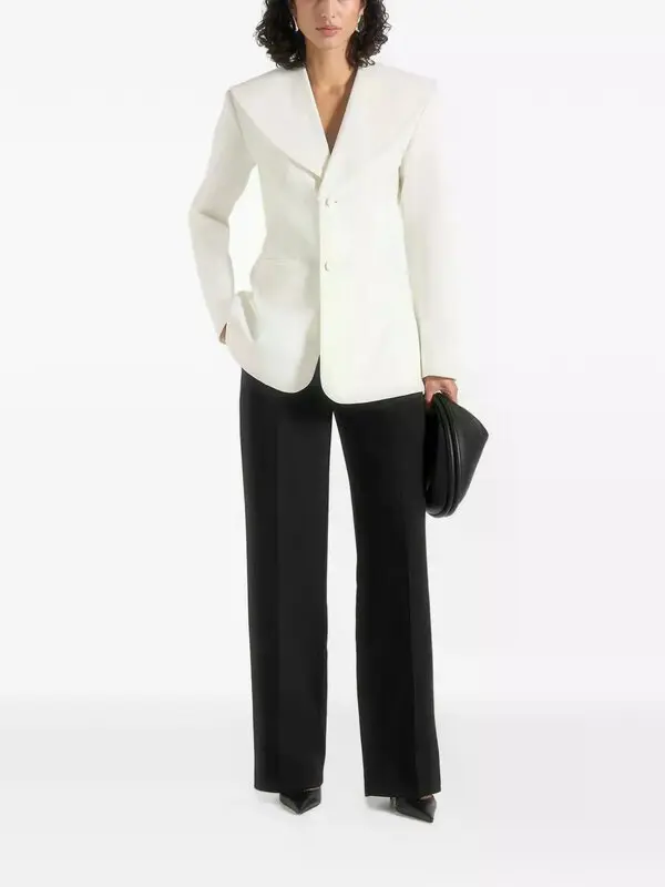 Manière De Voir Emy Shawl Hourglass Blazer - White