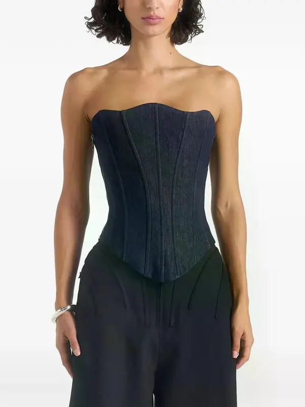 Manière De Voir Denim Corset