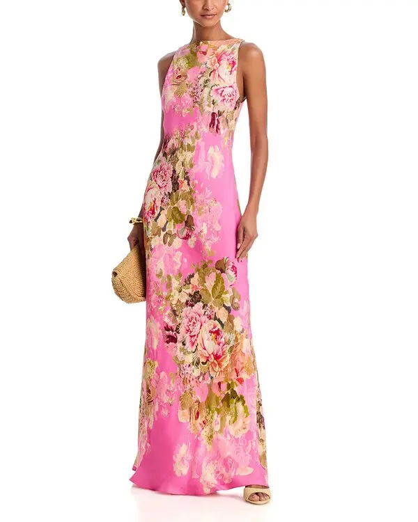 Hemant & Nandita Floral Bias Maxi Dress