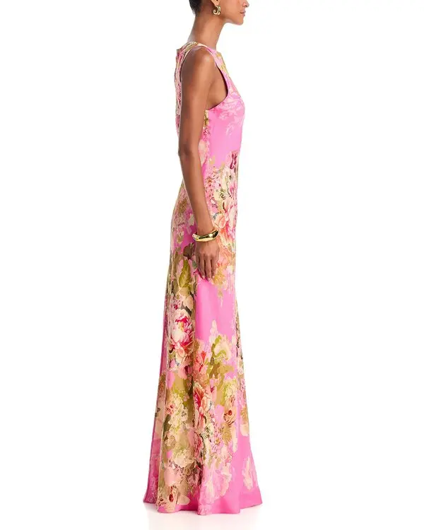 Hemant & Nandita Floral Bias Maxi Dress