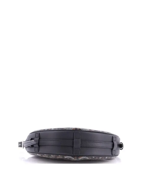 Goyard Hirondelle Shoulder Bag Coated Canvas And Leather - Black