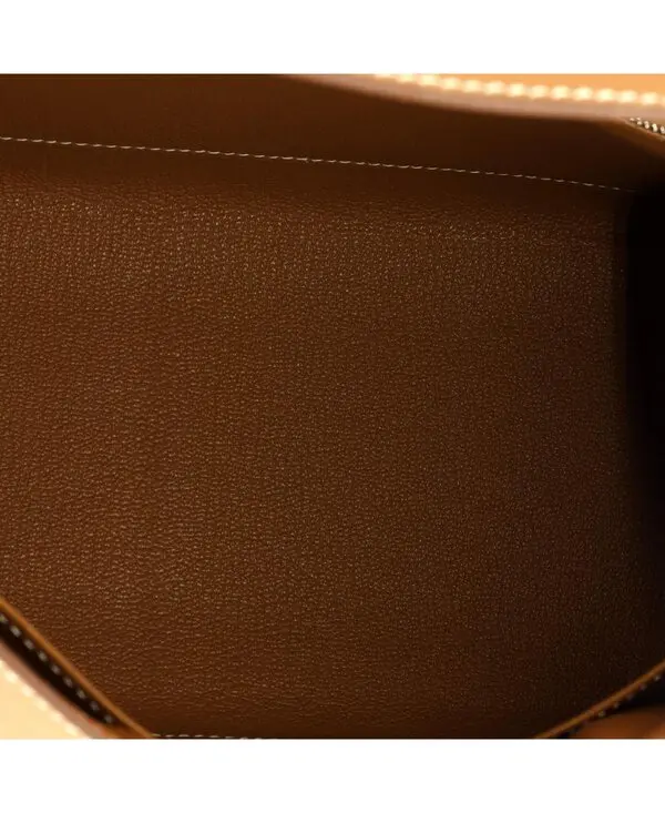 Hermès Kelly 28 Handbag Brown Epsom With Palladium Hardware - Gold