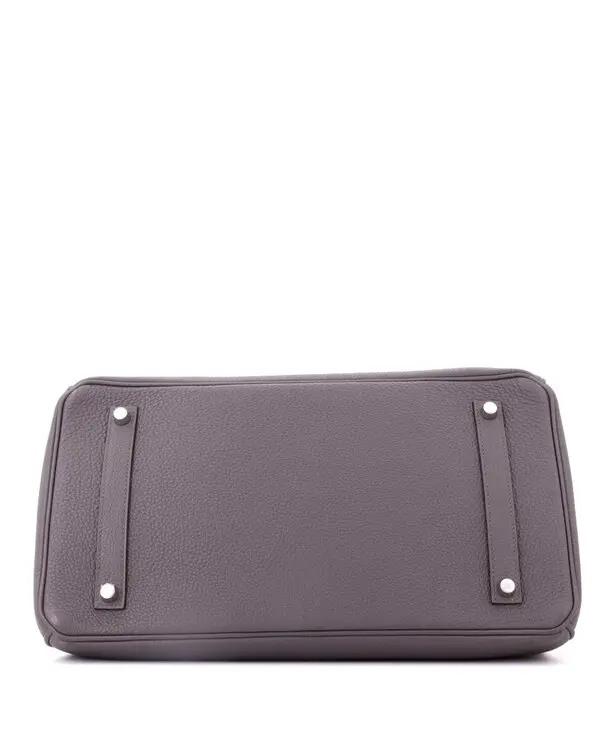 Hermès Birkin 35 Handbag Grey Togo With Palladium Hardware - Etain