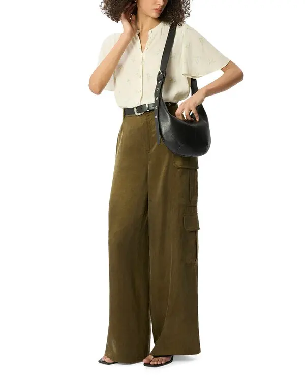 Whistles Floral Button Front Shirt