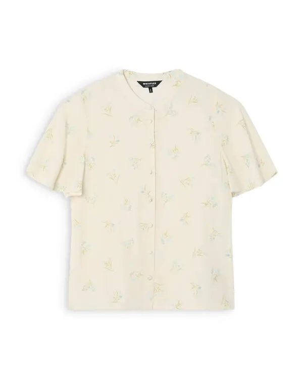 Whistles Floral Button Front Shirt
