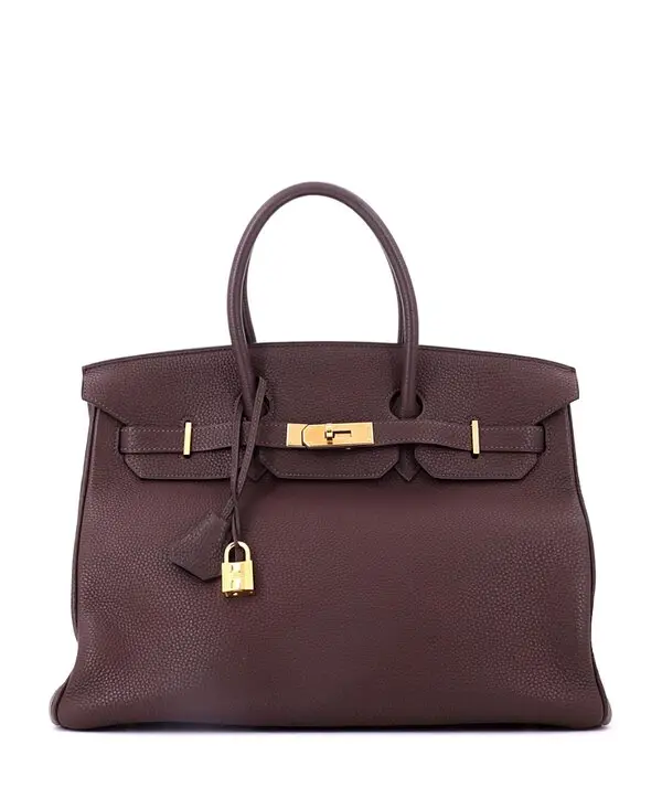 Hermès Birkin 35 Handbag Brown Togo With Gold Hardware - Chocolat