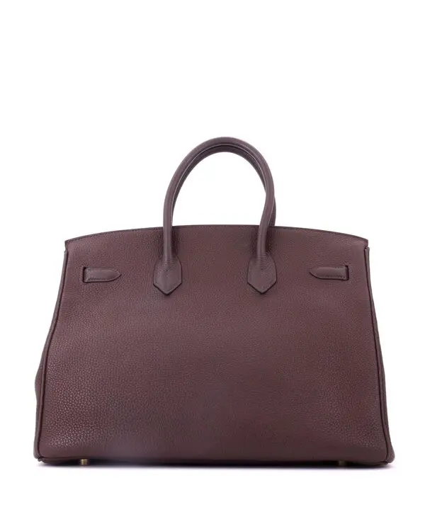 Hermès Birkin 35 Handbag Brown Togo With Gold Hardware - Chocolat